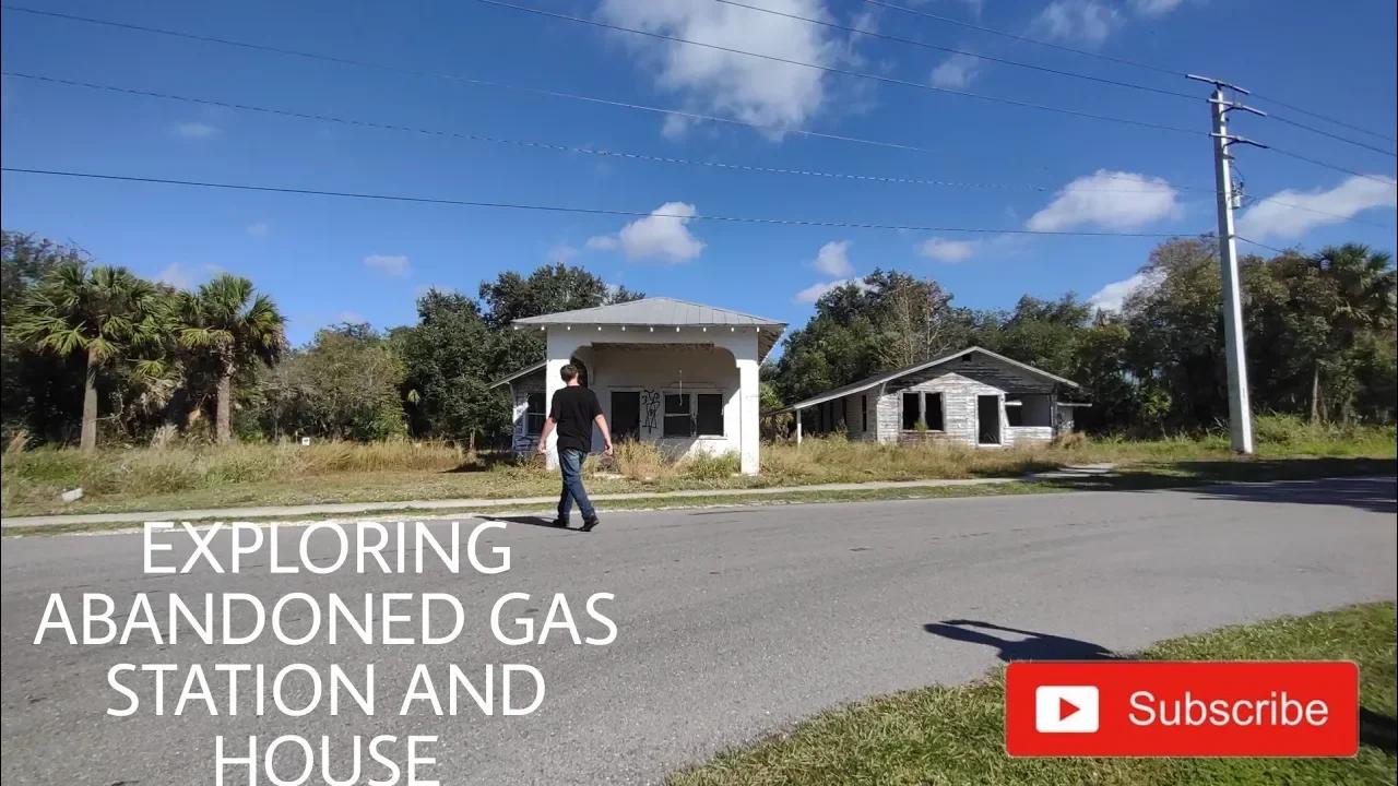 Exploring Abandoned Gas Station & House!!
