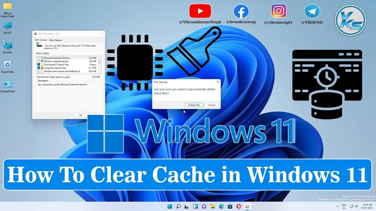 How To Clear Cache in Windows 11 | Windows 11 Me Cache Clear Kaise Kare