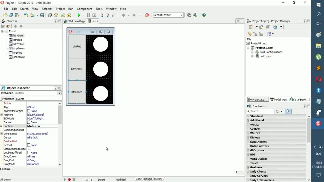 Coding a Traffic Light - Delphi Tutorial (part 10)
