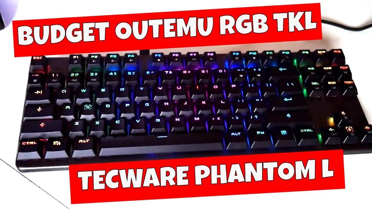 Tecware Phantom L LOW Profile RGB Mechanical Tenkeyless Gaming Keyboard