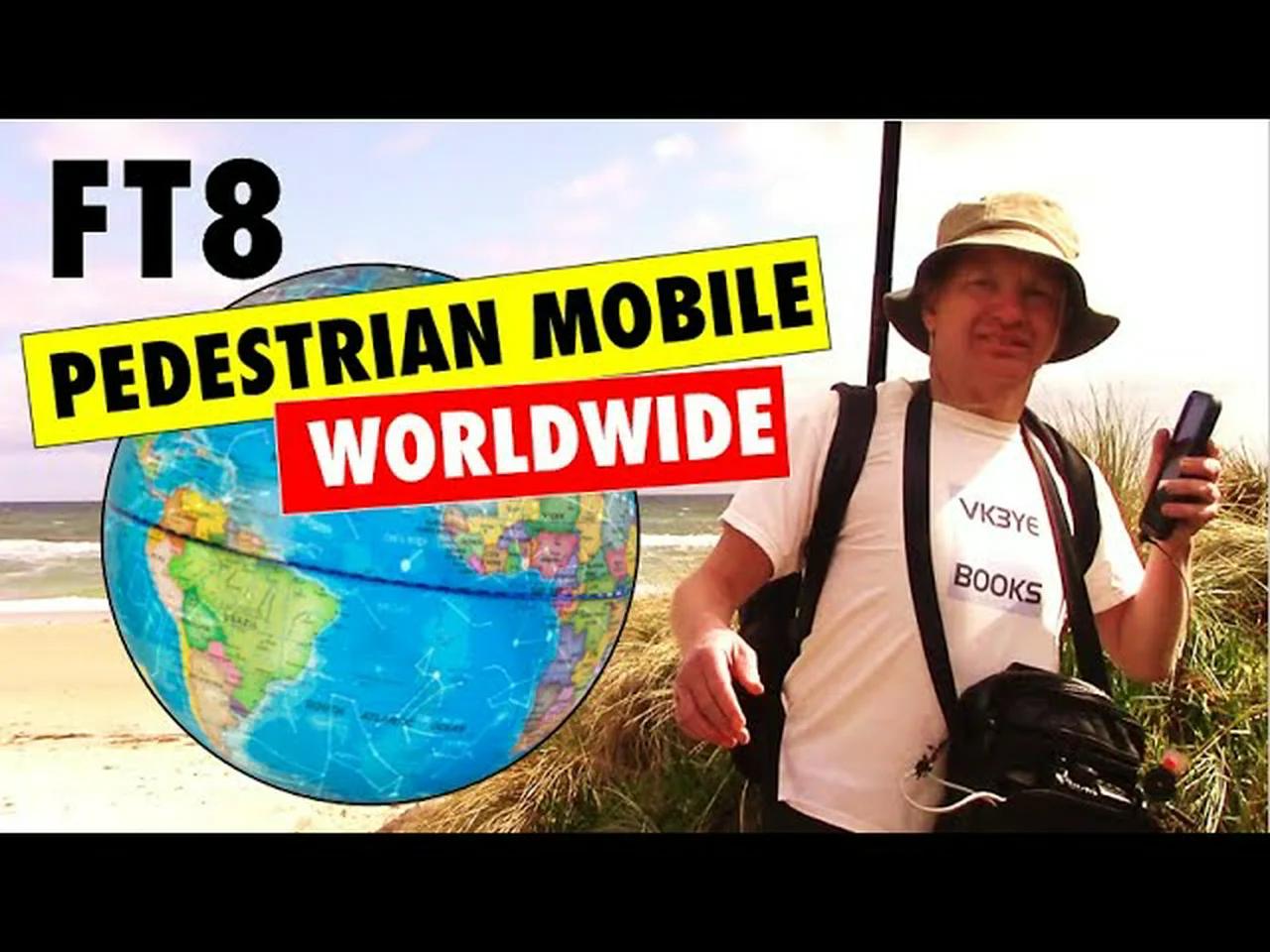 Pedestrian mobile FT8: Working the world