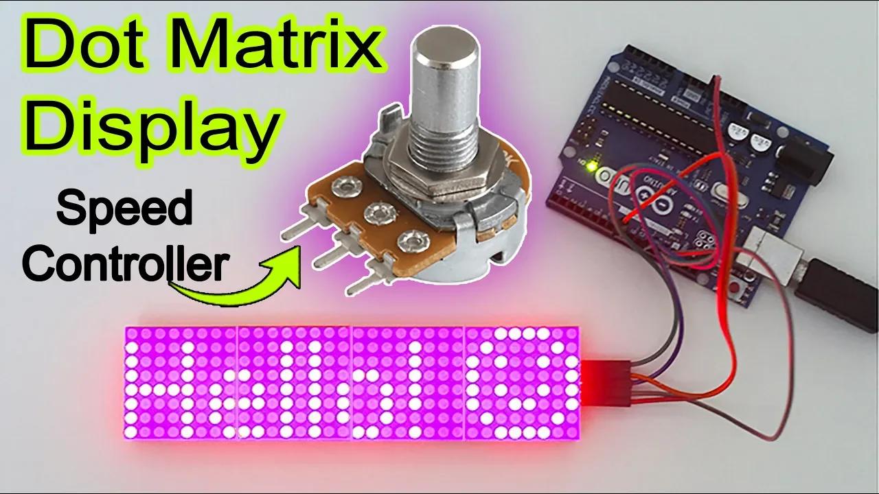 Uncover the Secret of Arduino Text Scrolling with MAX7219 & Parola With Speed Controller