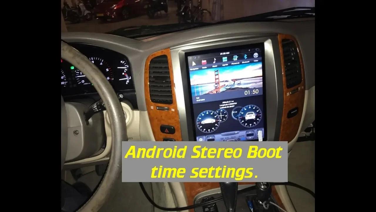 Android Head Unit Boot Time Settings