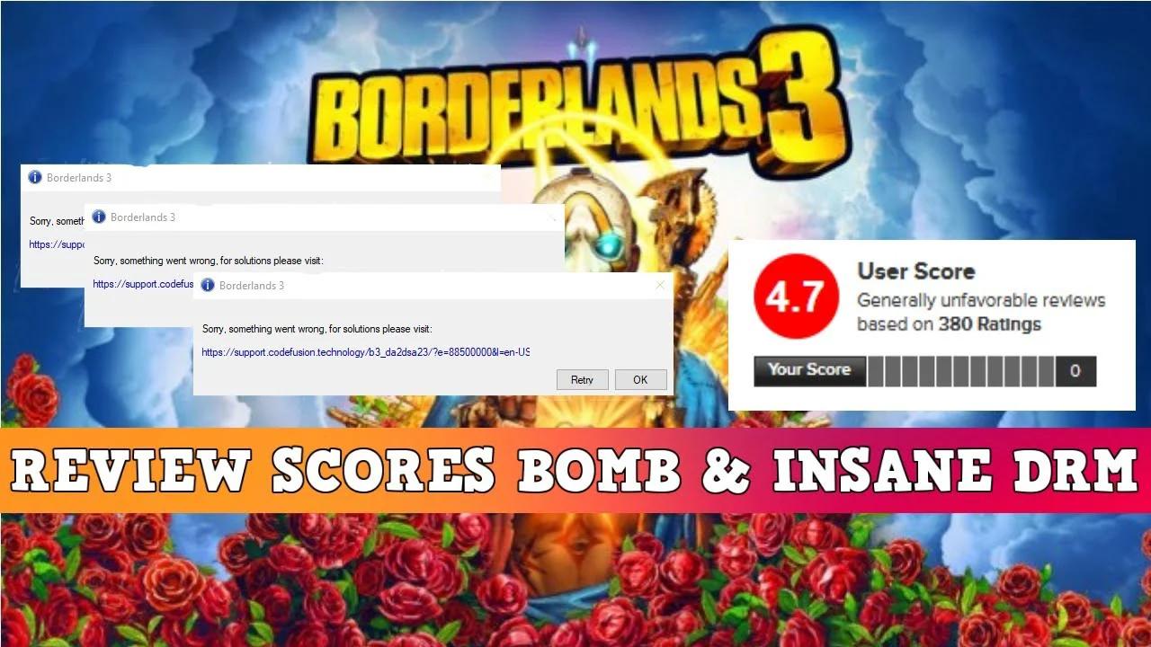 Borderlands 3 Reviews TANK & Ridiculous Internet Hogging DRM