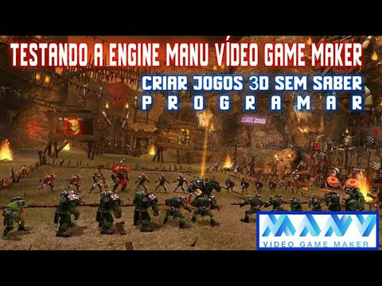 TESTANDO A ENGINE MANU VIDEO GAME MAKER - VALE A PENA???? - CRIE JOGOS ...