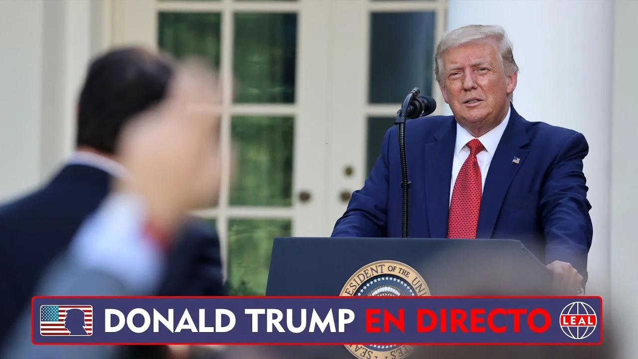 🇺🇸 Donald Trump | Rueda de Prensa «Operación Warp Speed» desde la Casa ...