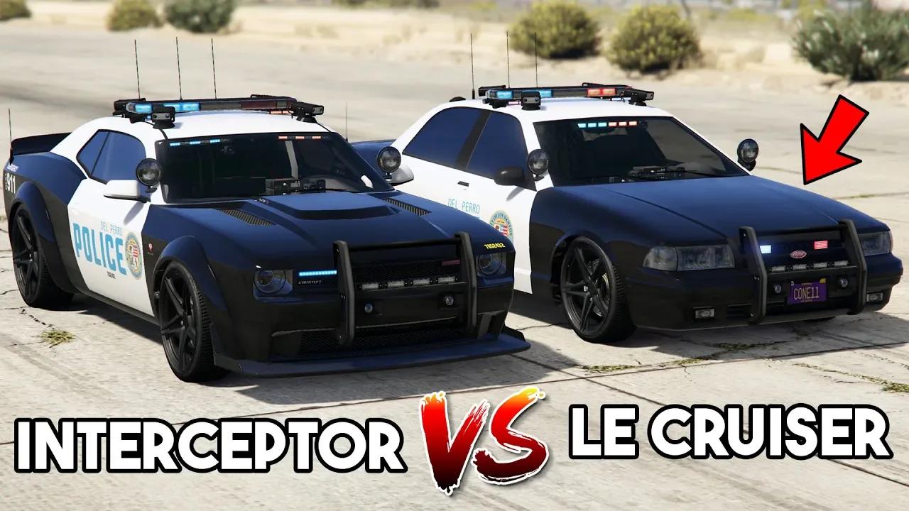 GTA 5 ONLINE - GAUNTLET INTERCEPTOR VS POLICE STANIER LE CRUISER (WHICH ...