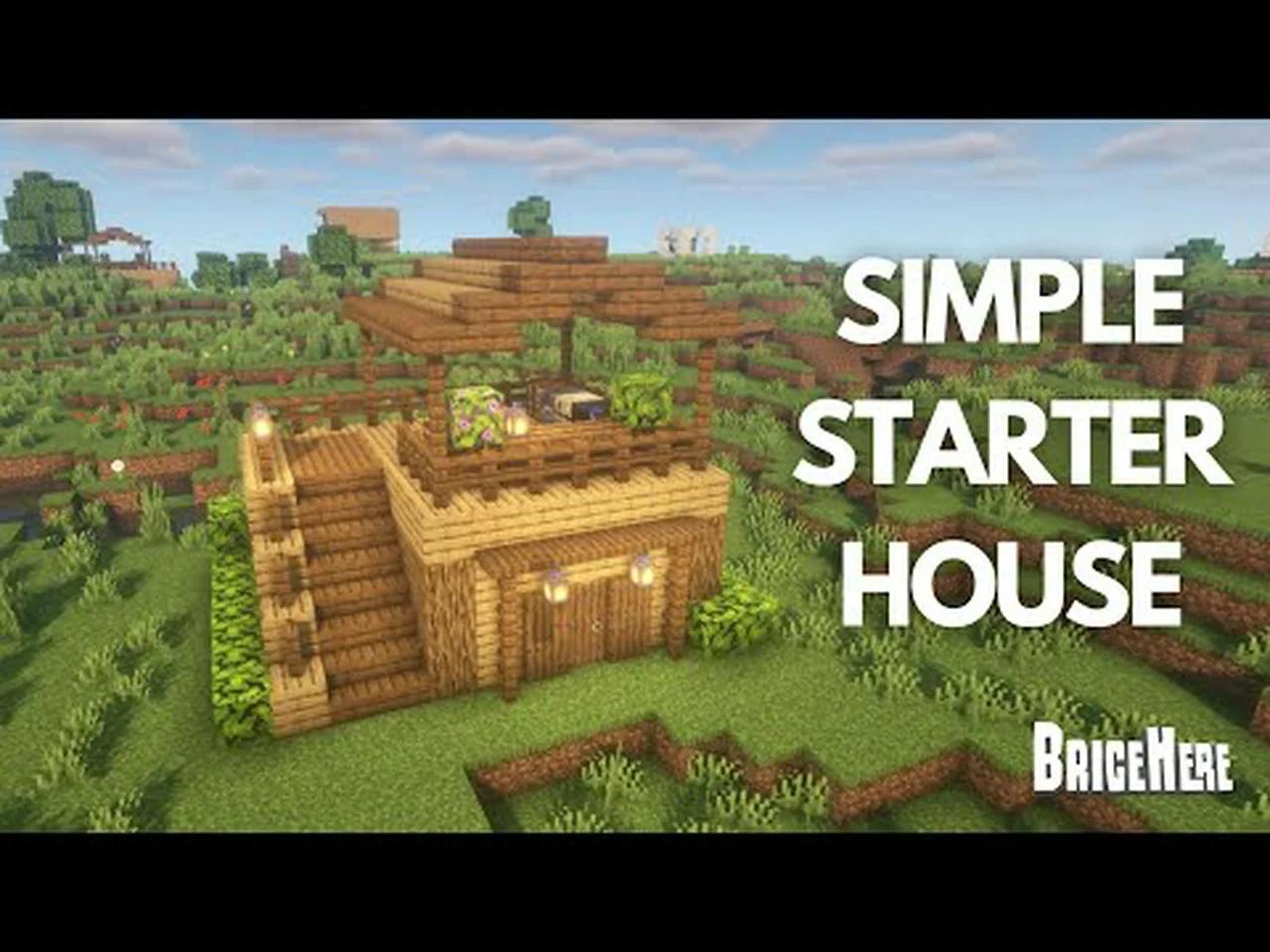 How to build a Simple Starter House in Minecraft