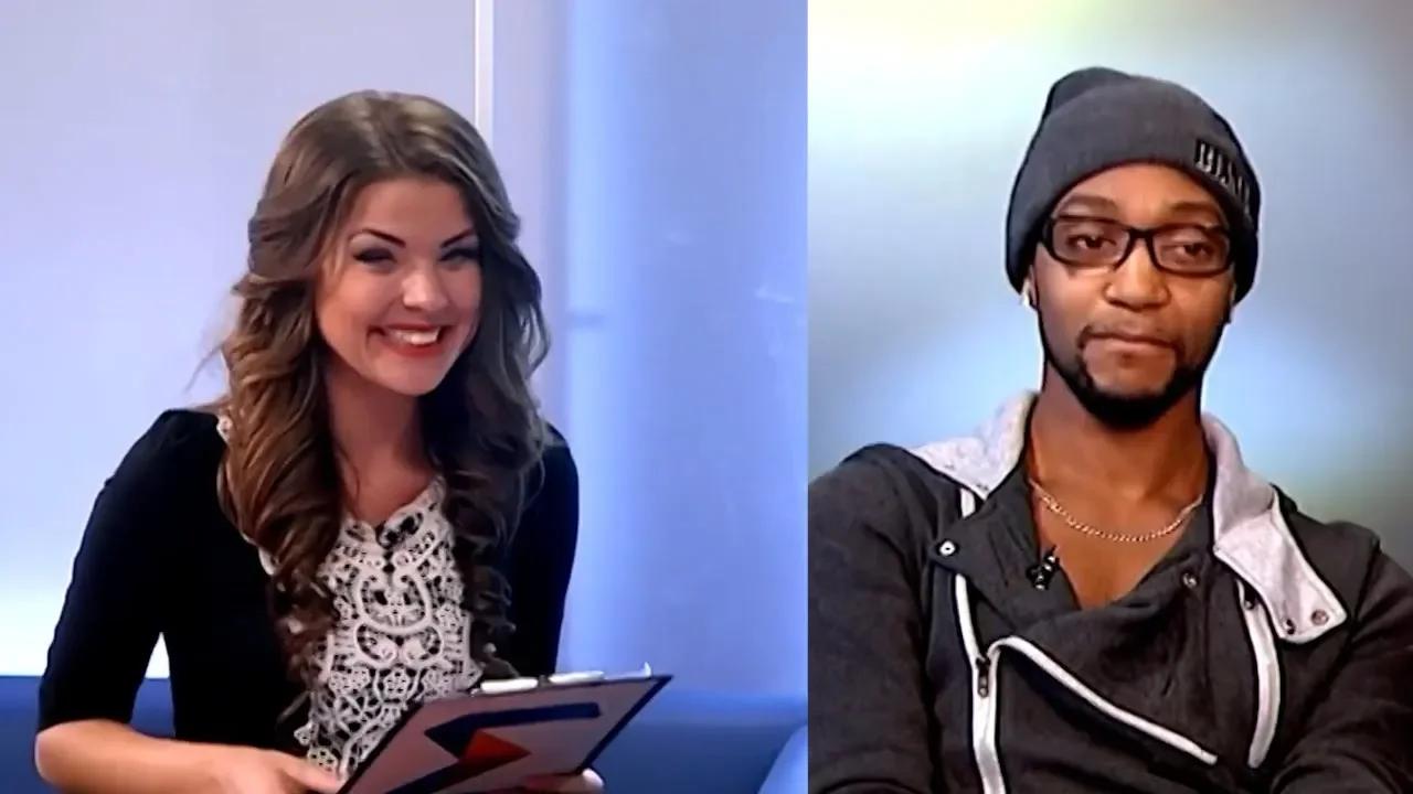 Beautiful Russian Reporter blushes interviewing Black American (Life ...