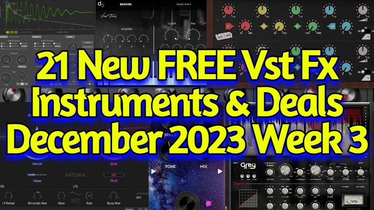 21 New FREE VST Plugins, Vst Instruments, Sample Packs & Holiday Deals ...