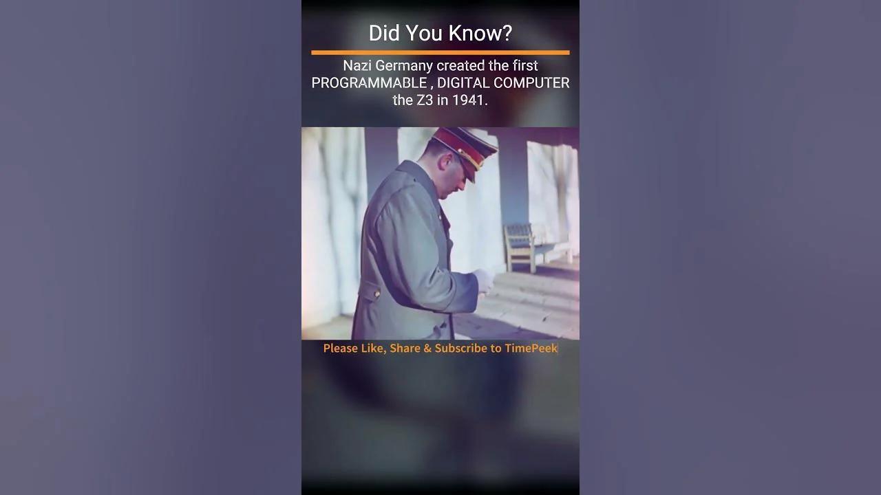 Hitler Created First Digital Computer -Did You Know? #timepeek #history ...