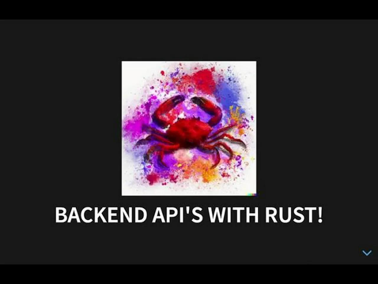 Creating REST API's with the Rust Poem Crate