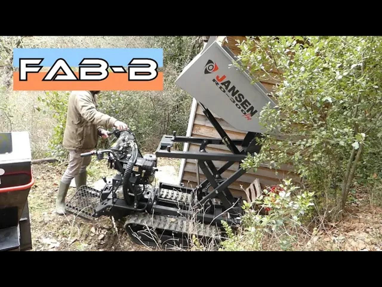 Premiers tests avec mini dumper Jansen RD-300 Pro