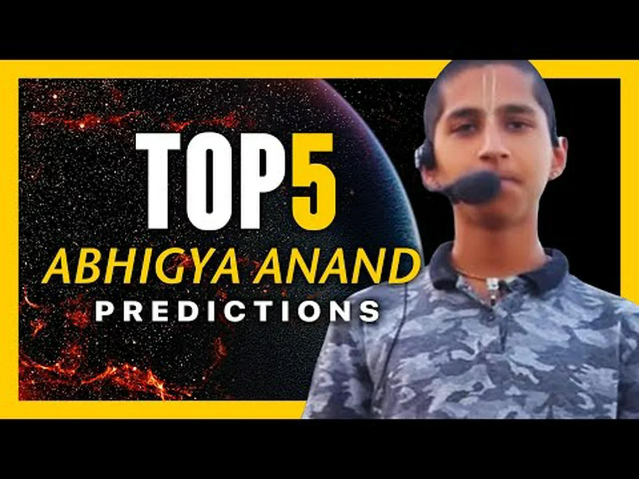 Top 5 Abhigya Anand Predictions For The Future | With Subtitles (MUST ...