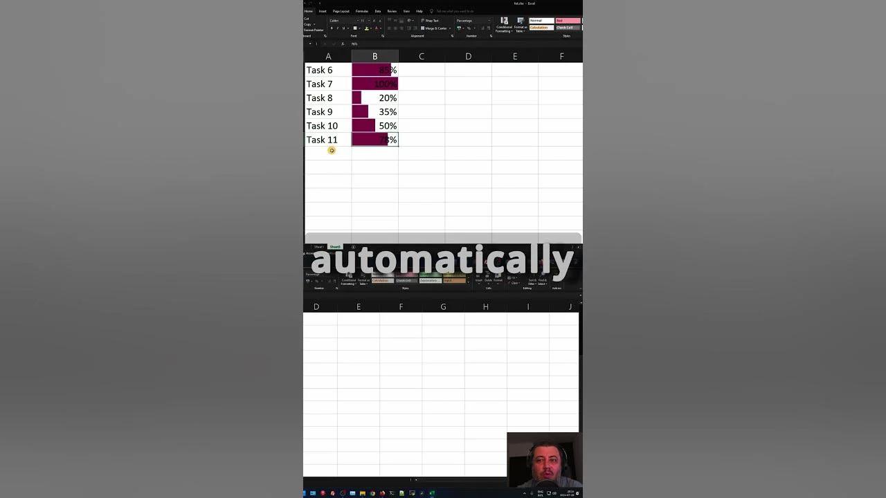 How to Create a Progress Bar in Excel | Step-by-Step Guide 2