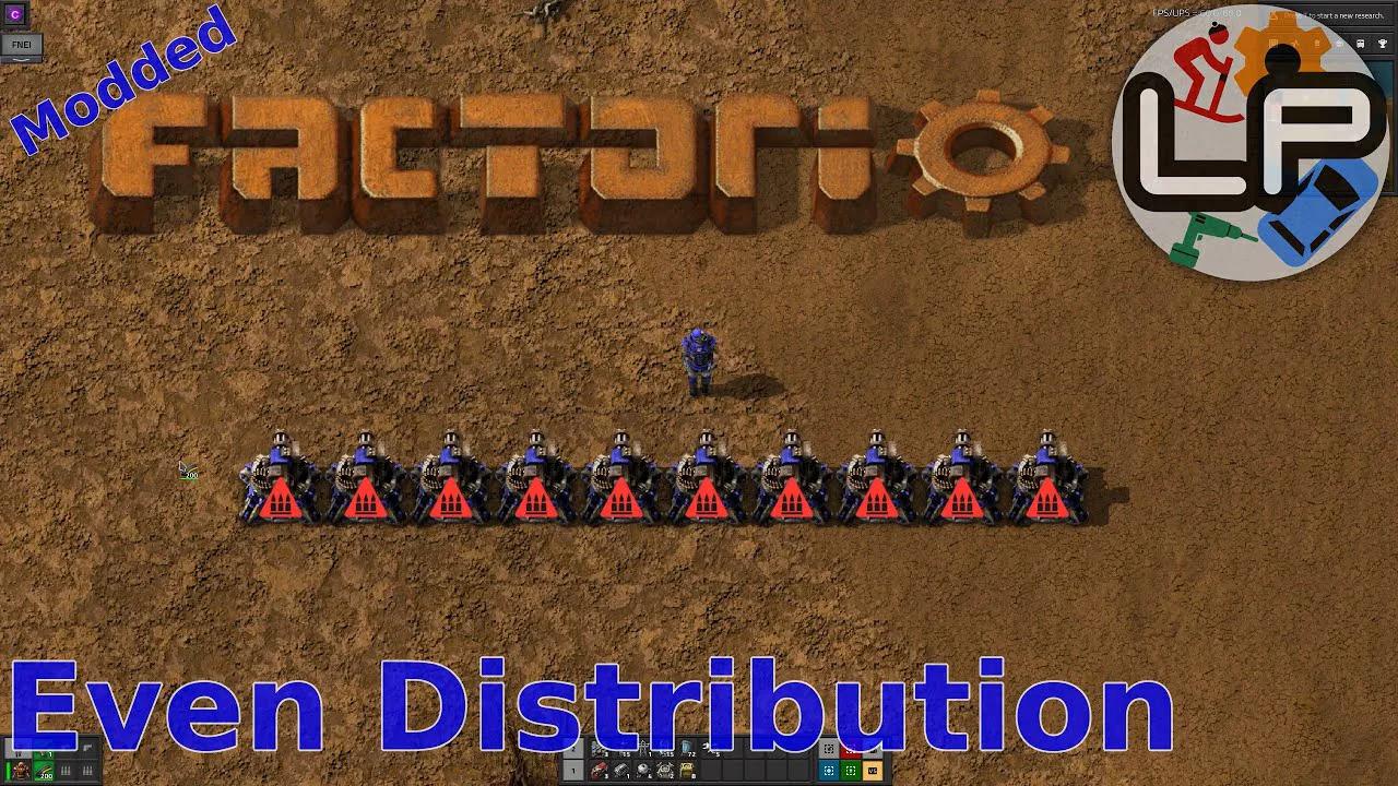 Even Distribution Mod Intro And Tutorial Laurence Plays Factorio