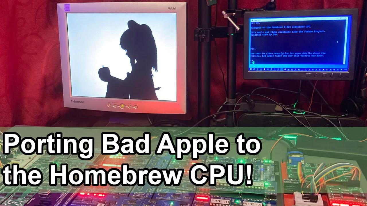 Porting Bad Apple to the Homebrew CPU!