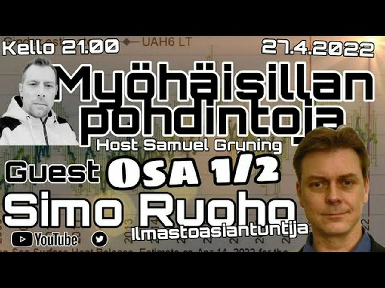 Myöhäisillan pohdintoja - Simo Ruoho osa 1/2 (lähetyksen ensimmäinen 30min)