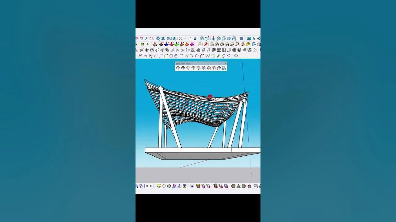 sketchup tutorial / create parametric roof
