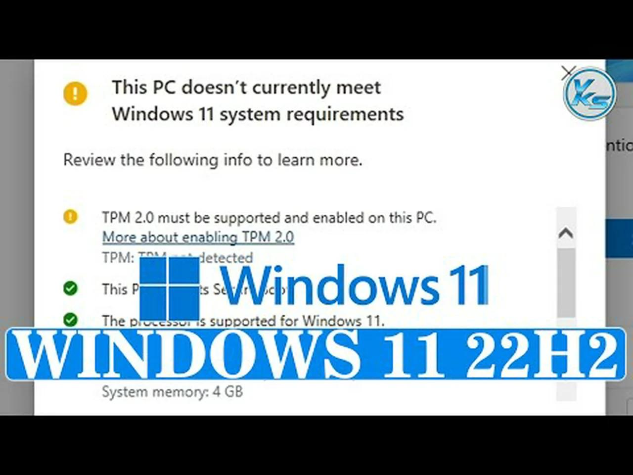 Install Windows 11 22H2 Without TPM or Secure Boot (Unsupported PC)
