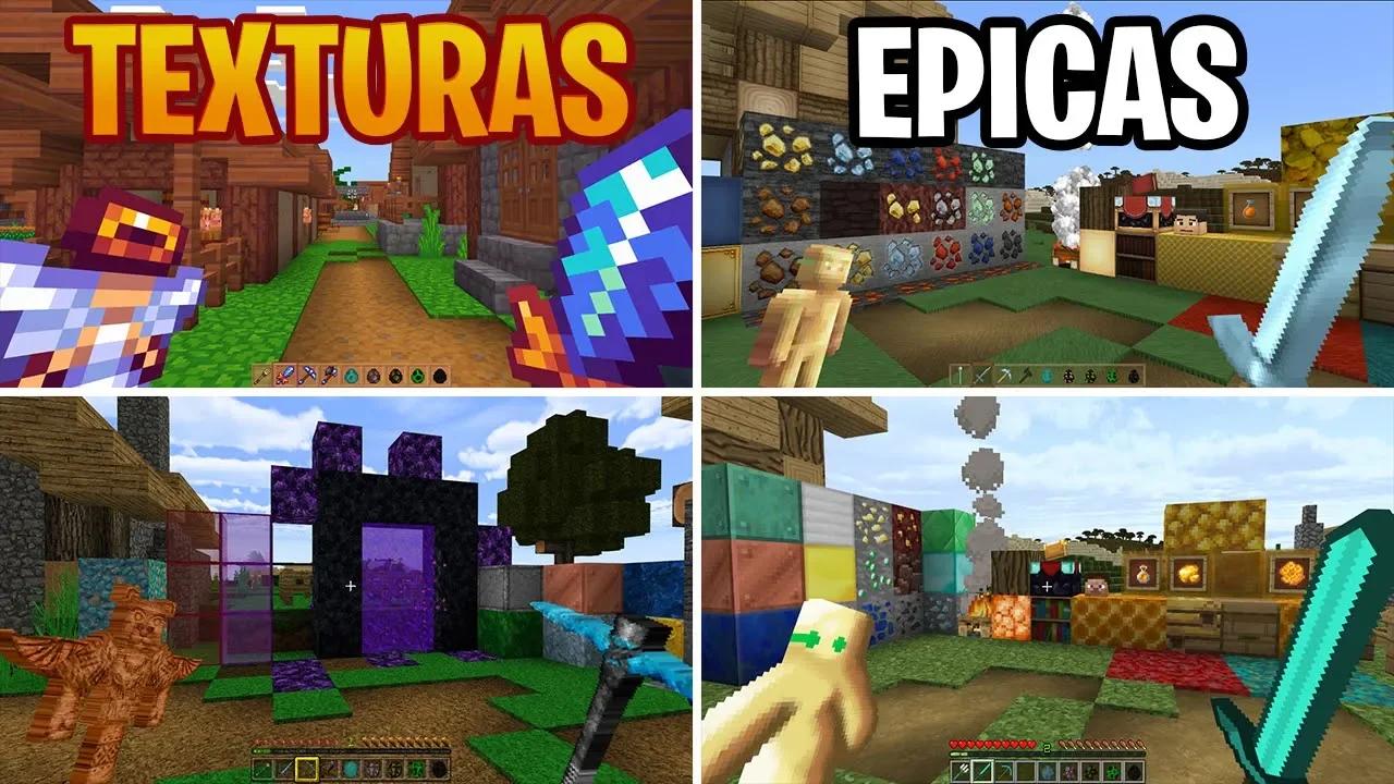 LAS MEJORES TEXTURAS PARA MINECRAFT PE 1.17 | Top 5 Texturas para Minecraft Bedrock 1.17 - TEXTURAS