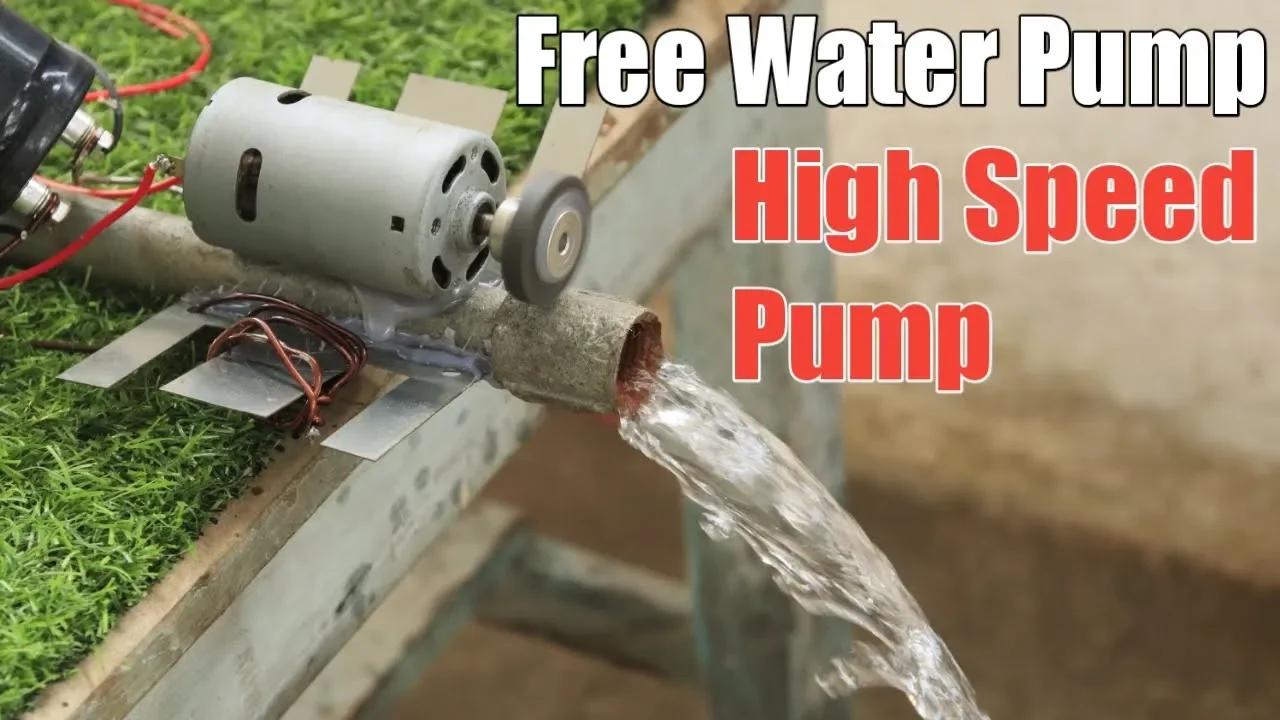 Never Buying Water Pump I make Creative High Speed Water PUMP At home ...