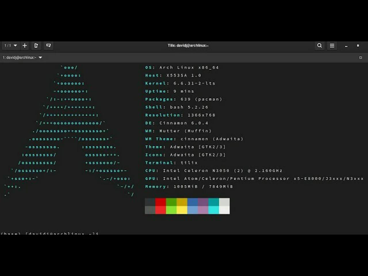 Arch Linux: Tilix The Tiling Terminal (GTK based)