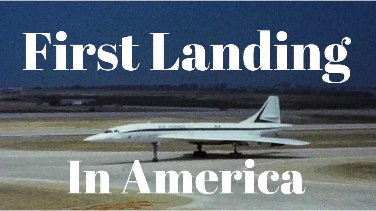 Experimental Concorde aircraft F-WTSA lands at DFW 9/20/73 Part 1