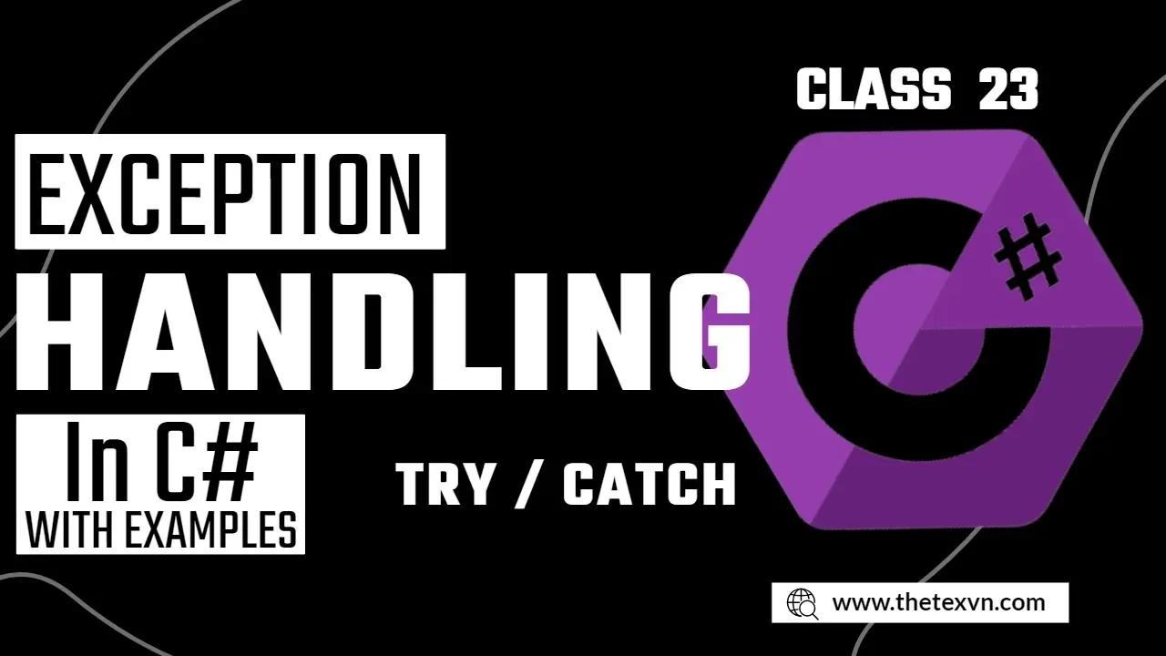 C Exception Handing Trycatch With Example C Tutorial Class 23 In
