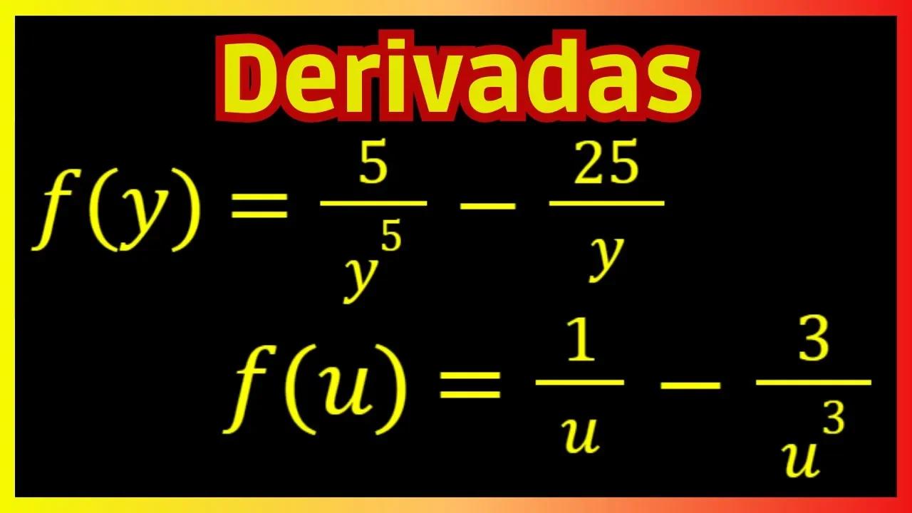 Derivada - Exercícios Resolvidos