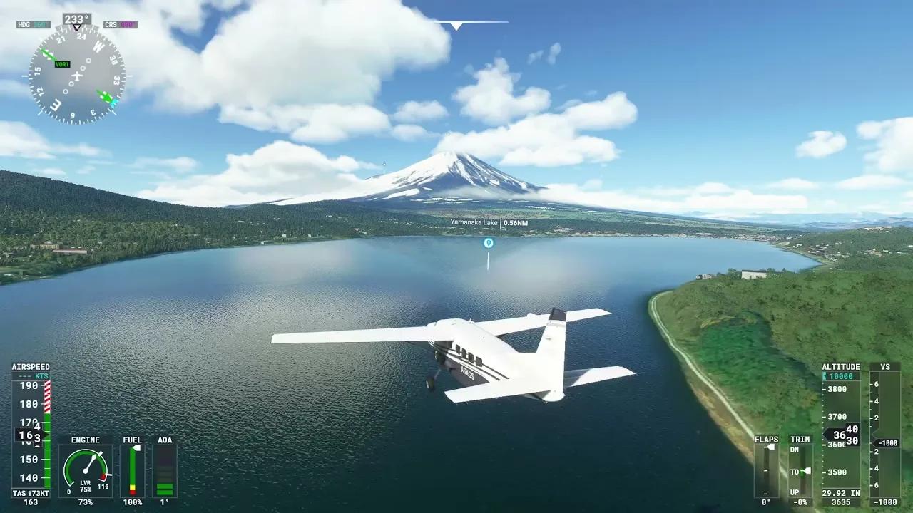 Microsoft Flight Simulator 2021 | Xbox Series S Gameplay | Mount Fuji ...
