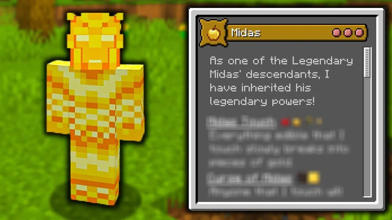 Minecraft Origins Mod - Midas Origin (Custom Origin) Minecraft Origins Mod - Midas Origin (Custom Origin)
