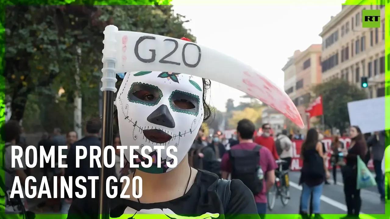 Thousands protest G20 decrying inaction on climate