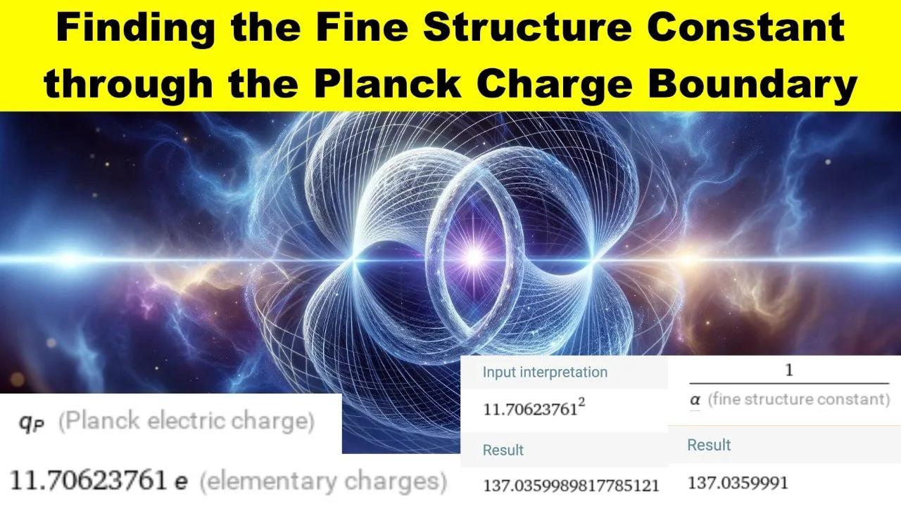 Finding the Fine Structure Constant through the Planck Charge Boundary