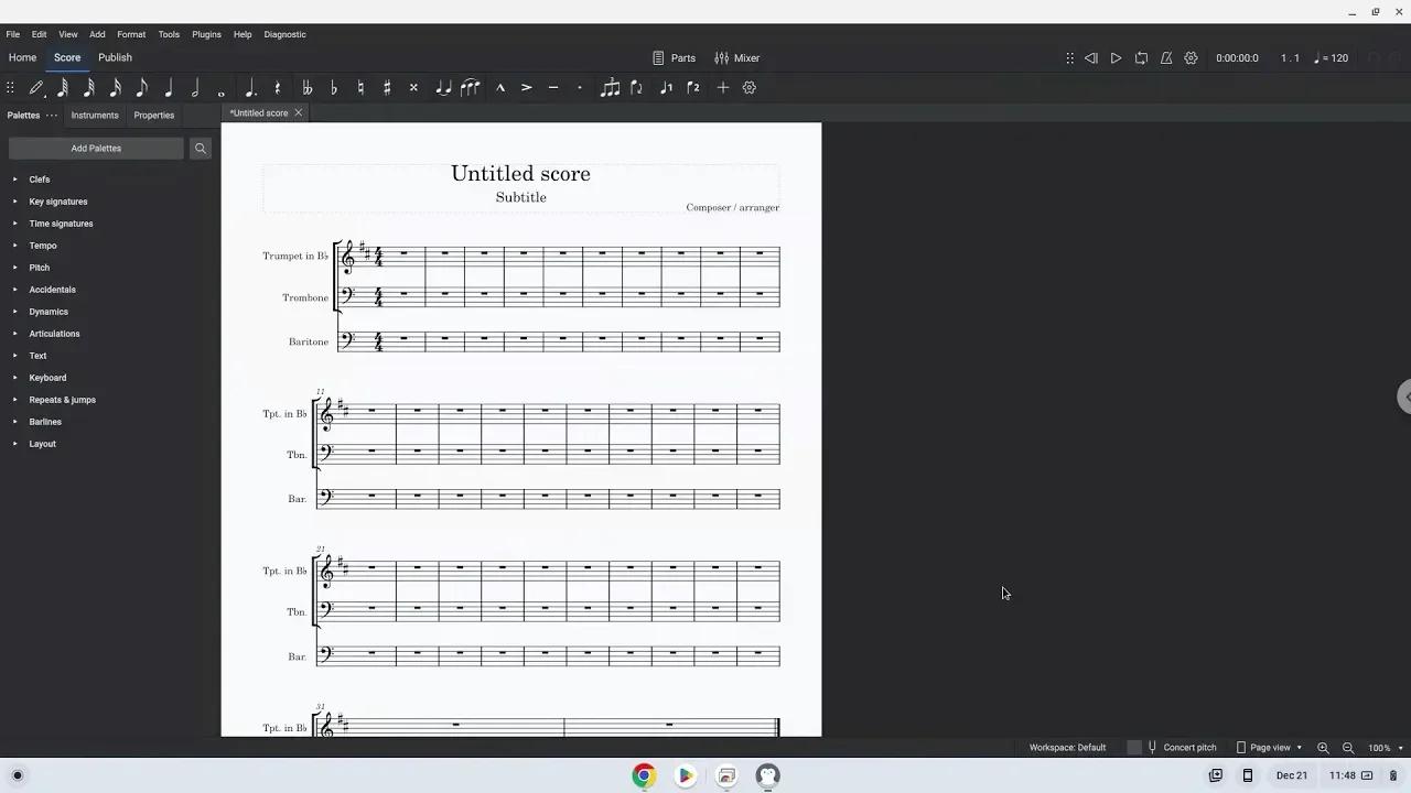 How to install MuseScore 4 on a Chromebook