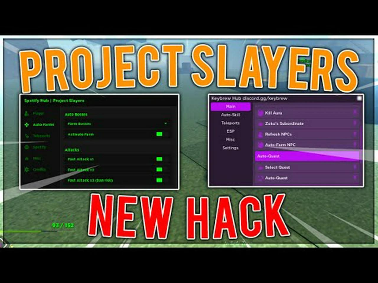 [NEW] Project Slayers Script Hack GUI 👺 Best Auto Farm, One Shot, Kill Aura, INF Spins | (PASTEBIN)