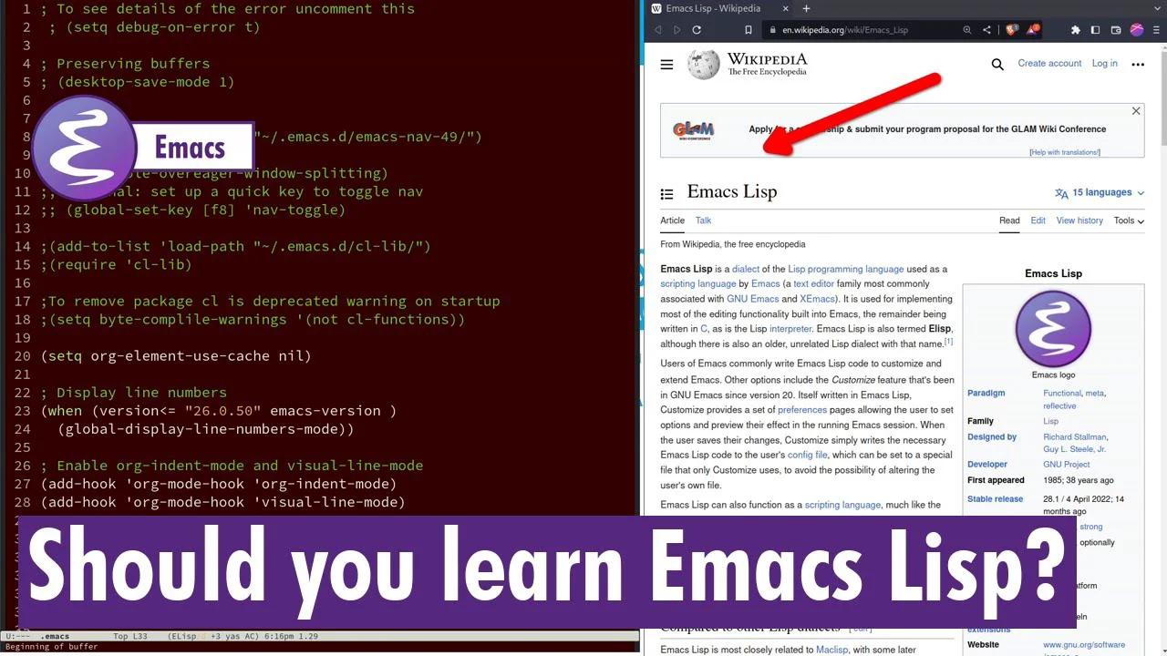 Should you learn Emacs Lisp?