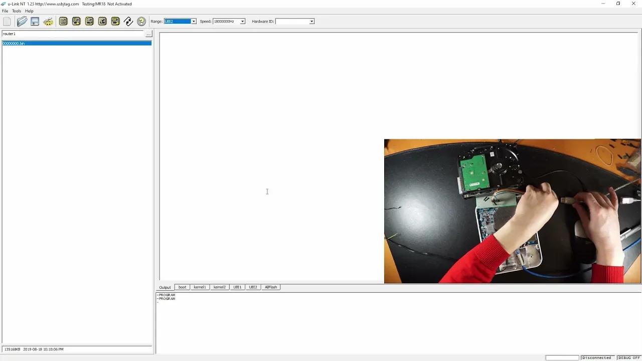 Seven steps to program OpenWrt on Meraki MR18 using u-Link NT.