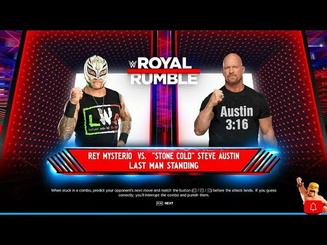 Stone Cold vs Rey Mysterio Full match highlights in the Royal Rumble ...