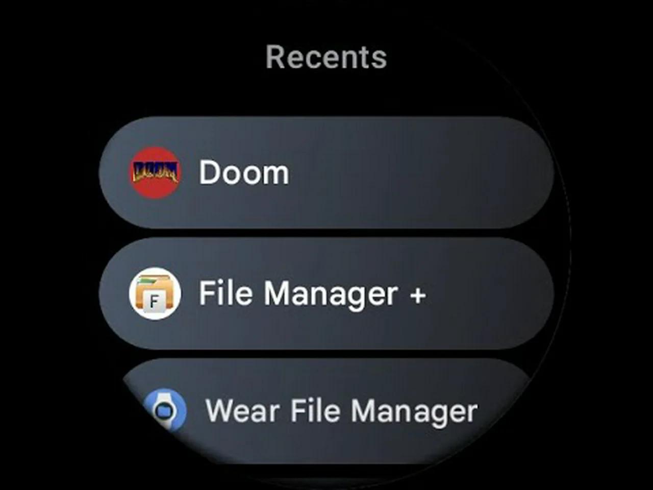 DOOM 2 running on the Google Pixel Watch Emulator in Android Studio ...