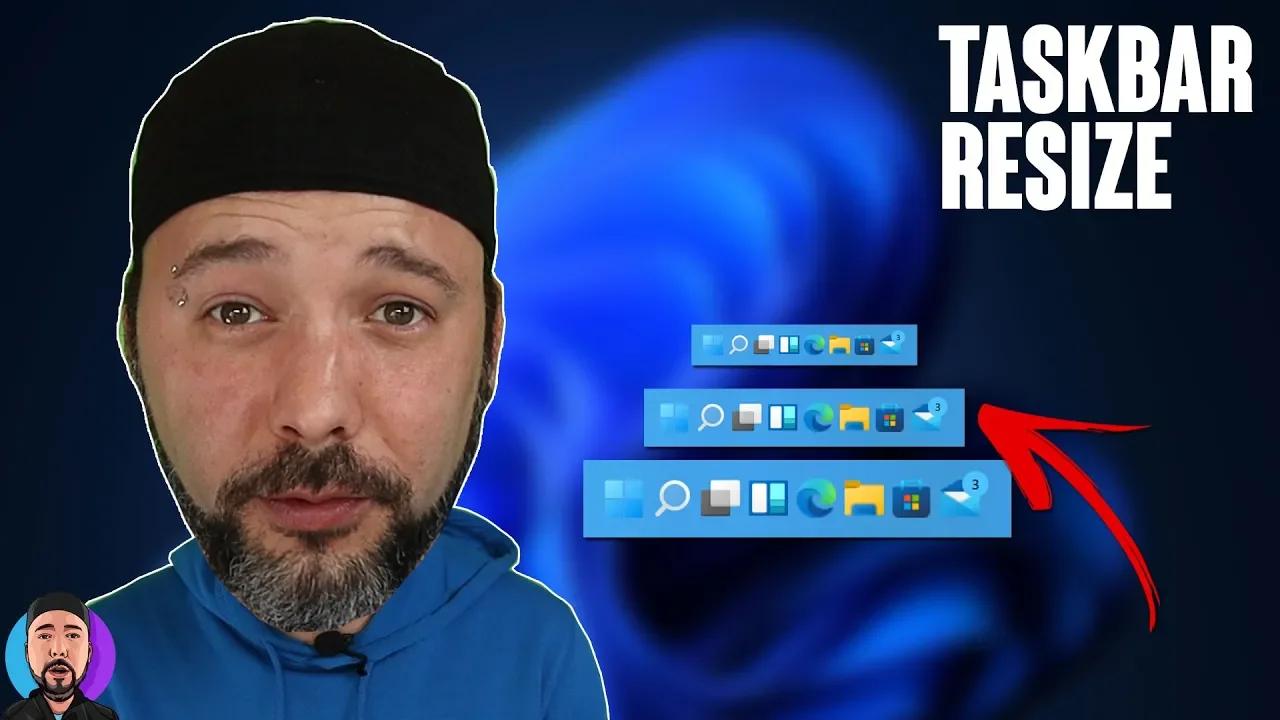 How to Resize the Windows 11 Taskbar
