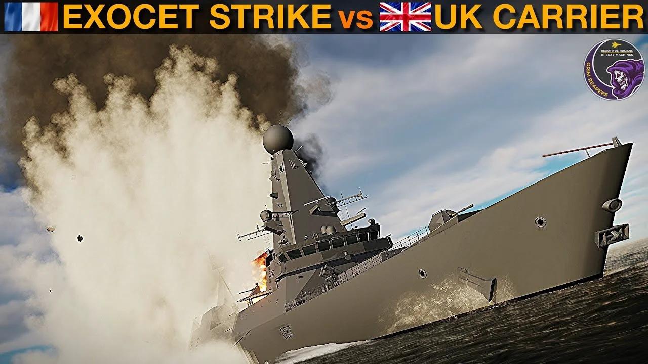 Can A Surprise French Exocet Attack Beat A UK Carrier Strike Group ...