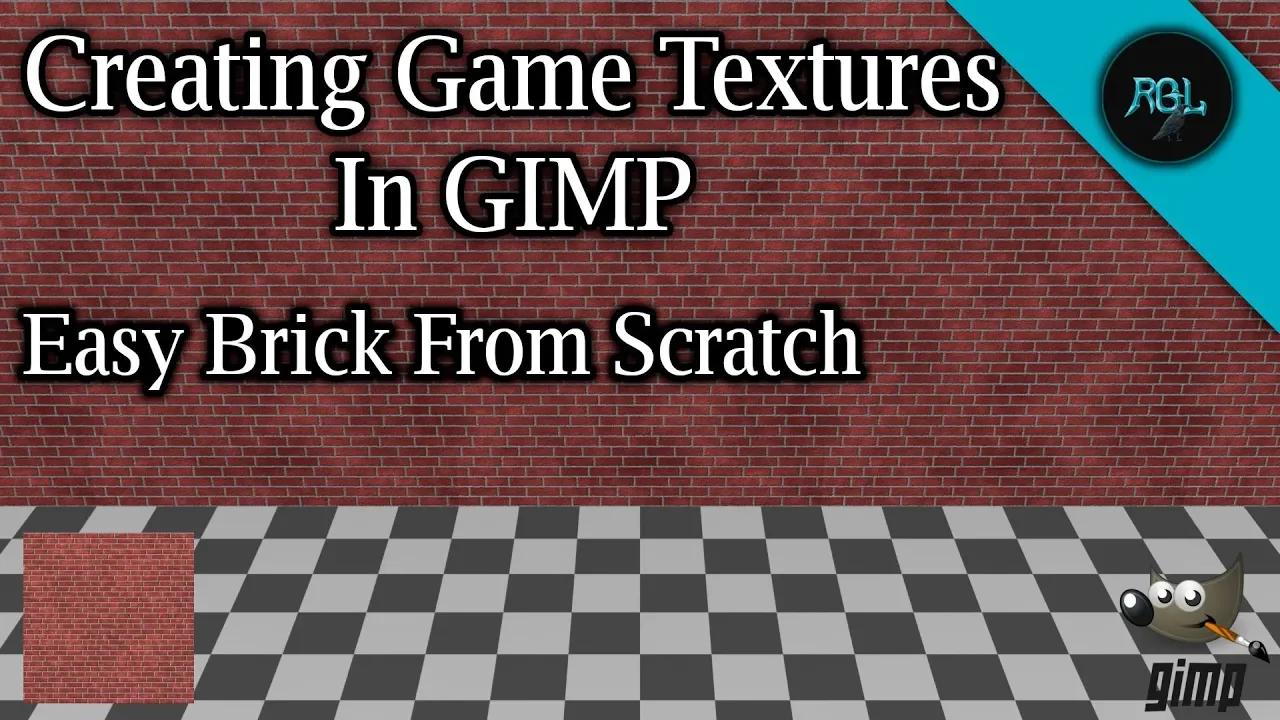 Creating Game Textures In GIMP | Easy Brick From Scratch | PS1, PS2 ...