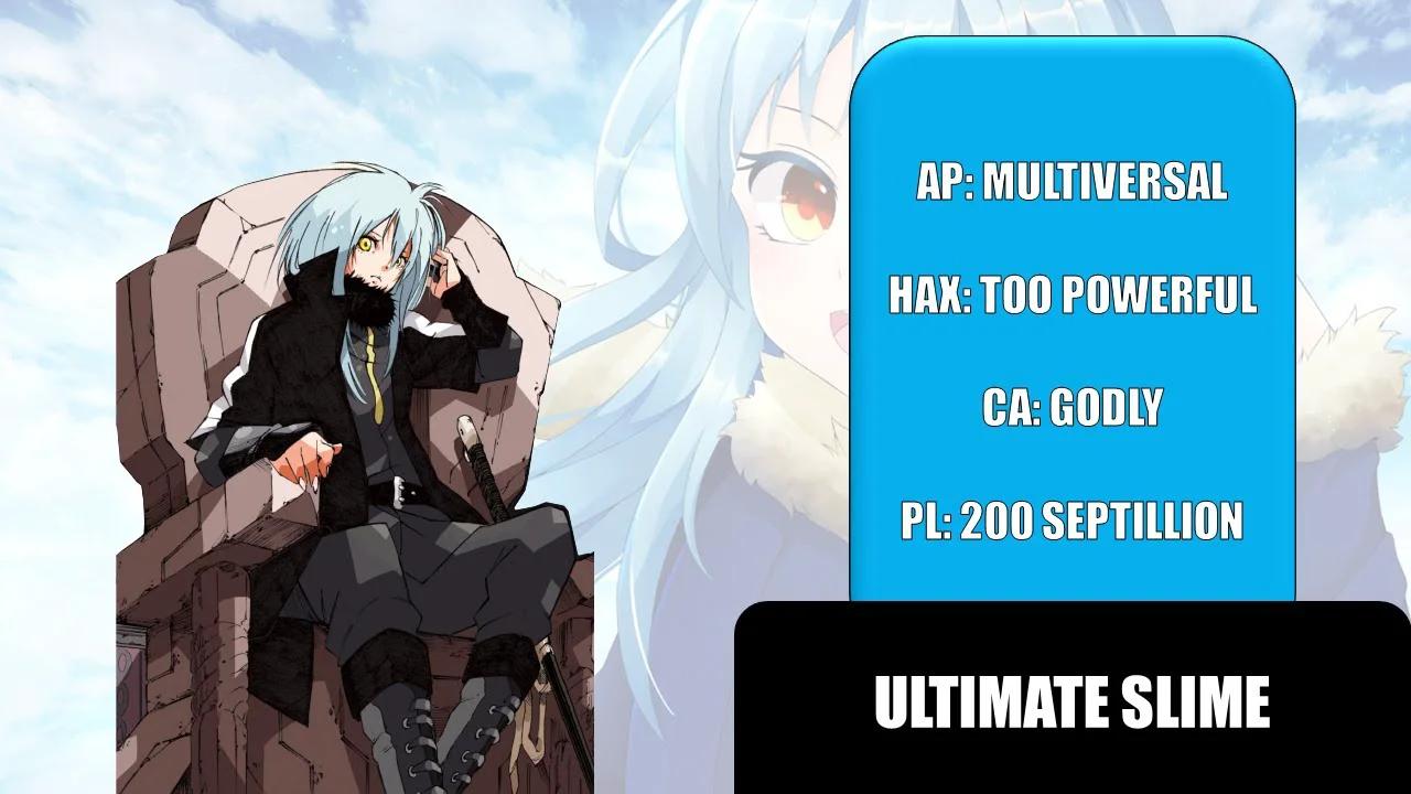 Rimuru Tempest power level evolution