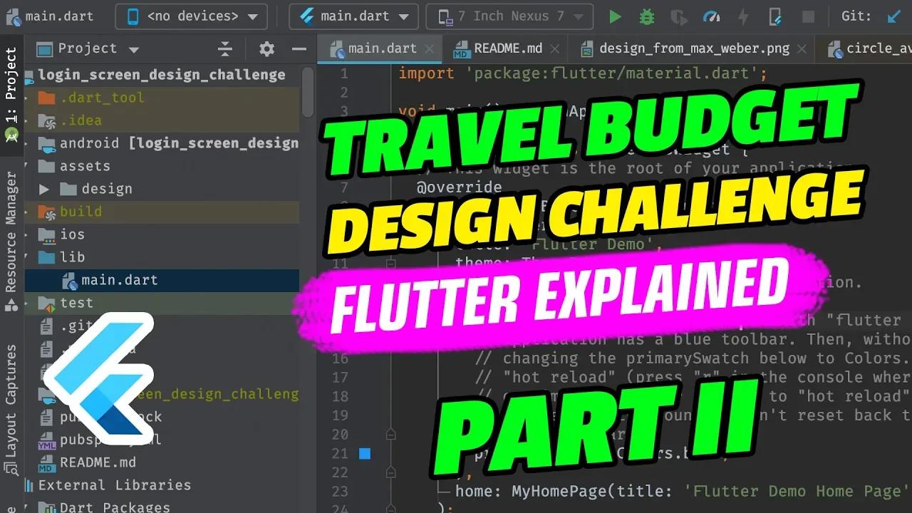 Design Challenge in Flutter - Part 2 - Flutter Explained