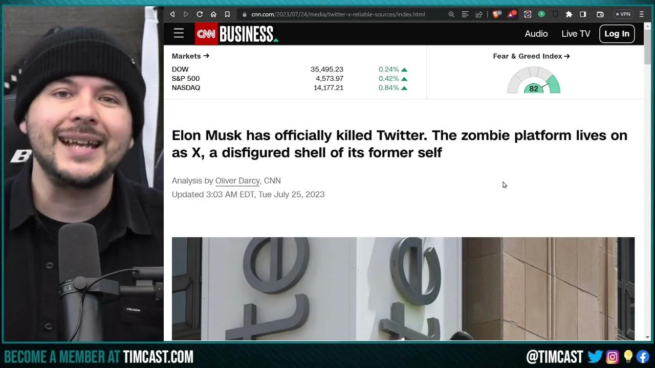 CNN Has CRINGE MELTDOWN Over Elon Musk Rebranding Twitter To X, Leftist ... CNN Has CRINGE MELTDOWN Over Elon Musk Rebranding Twitter To X, Leftist ...