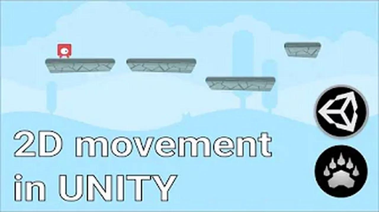 How to make 2D platformer movement in unity