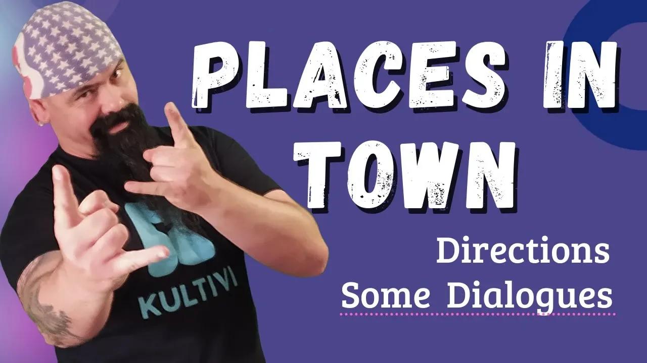 Places in town: Directions - Some Dialogues | Inglês 2.0 | Aula #103