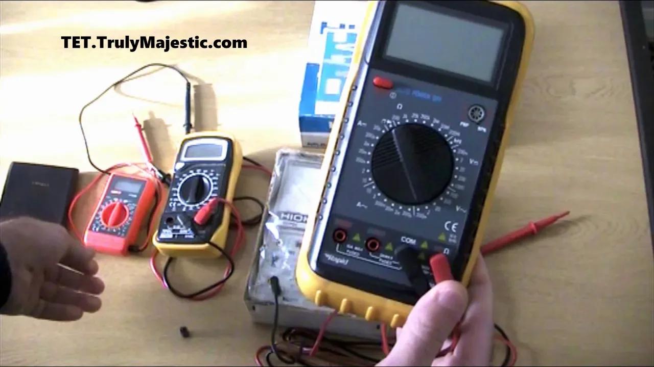 How to use Various Digital and Analogue Multimeters, and Volt Testers ...