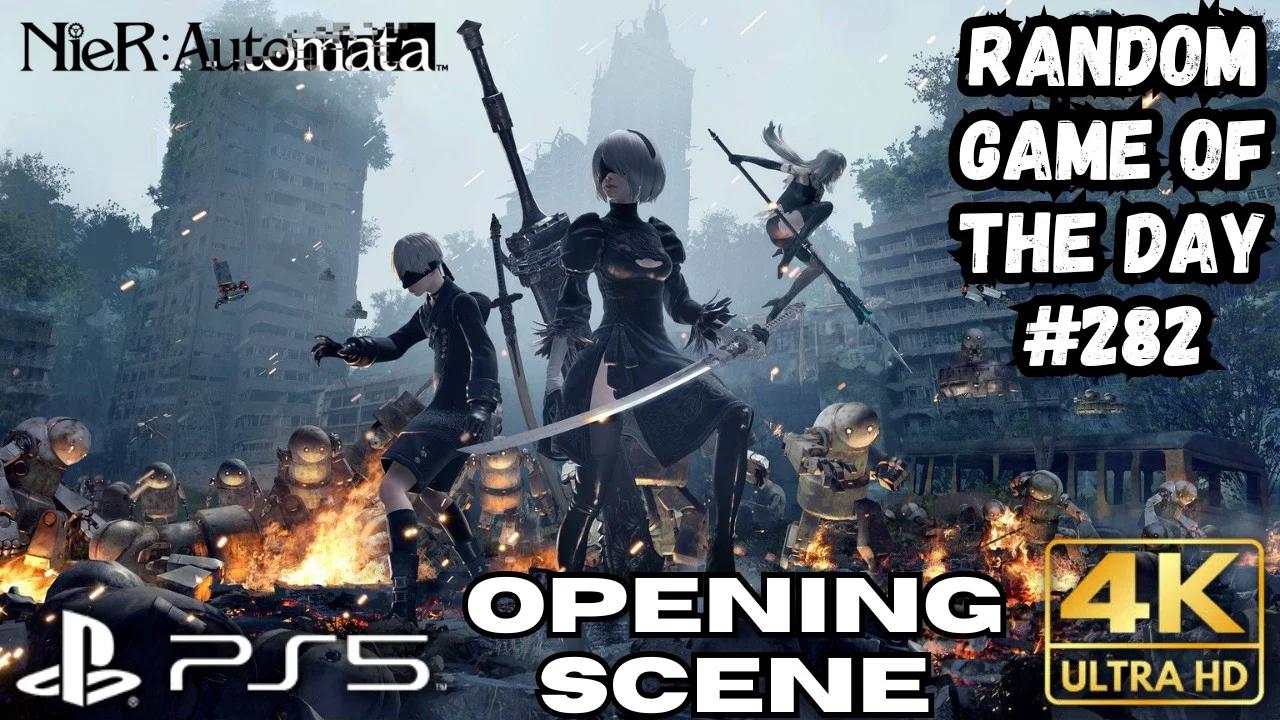 NieR Automata Gameplay | Opening Scene | PS5 PS4 Games | 4K HDR | RANDOM GAME OF THE DAY 282